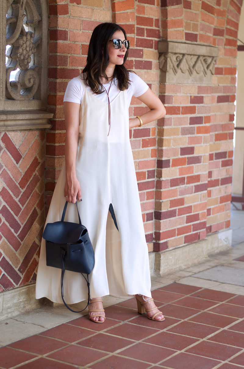 How to Wear a Slip Dress Over Tee Trend