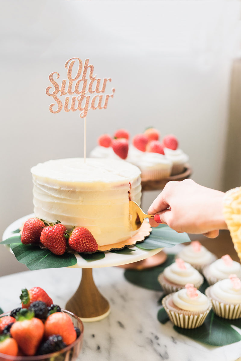 A Tropical Inspired Champagne and Sweets Brunch - Valentine's Day
