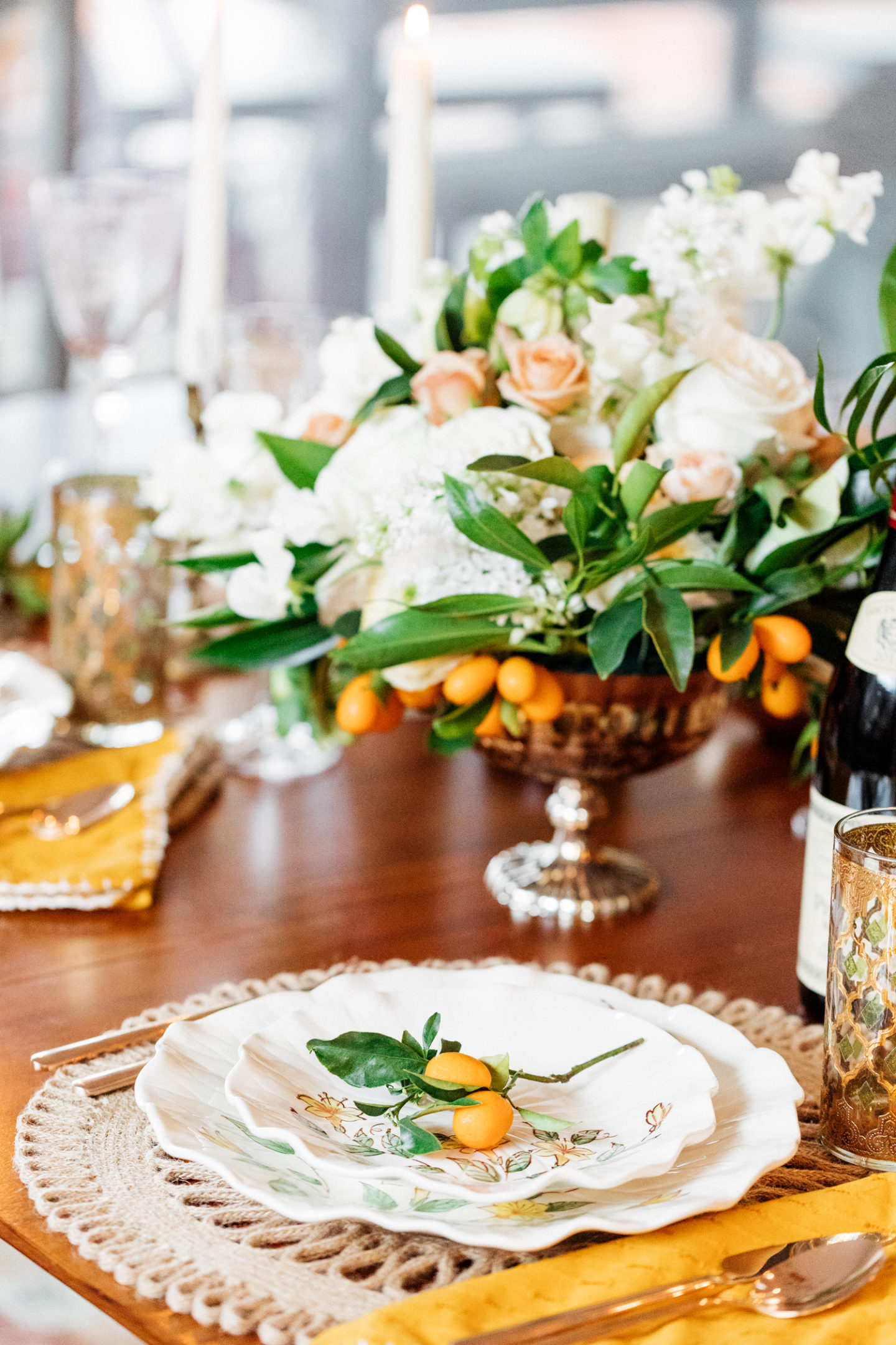 Spring Brunch Tablescape Ideas by A Vintage Splendor
