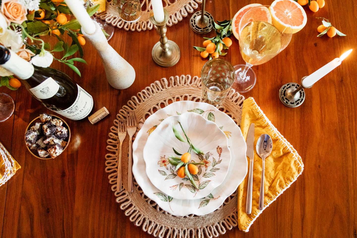 Spring Brunch Tablescape Ideas by A Vintage Splendor