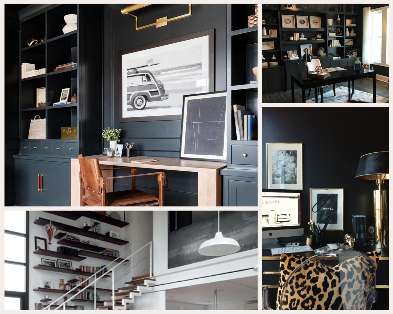 Home Office & Library Moodboard - A Vintage Splendor