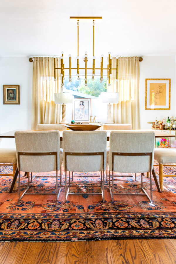 Neutral Mid Century Modern Dining Room - A Vintage Splendor
